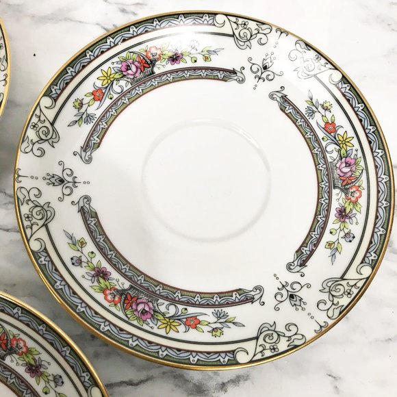 Mikasa | Dining | Vtg Set Of 4 Tea Cups With Saucers Mikasa China ...